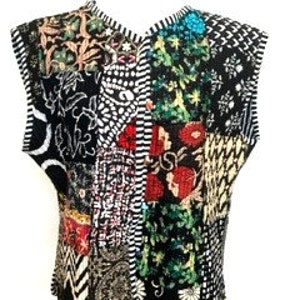 Designer Handmade Patchwork Vests (reversible Stripe) - Etsy