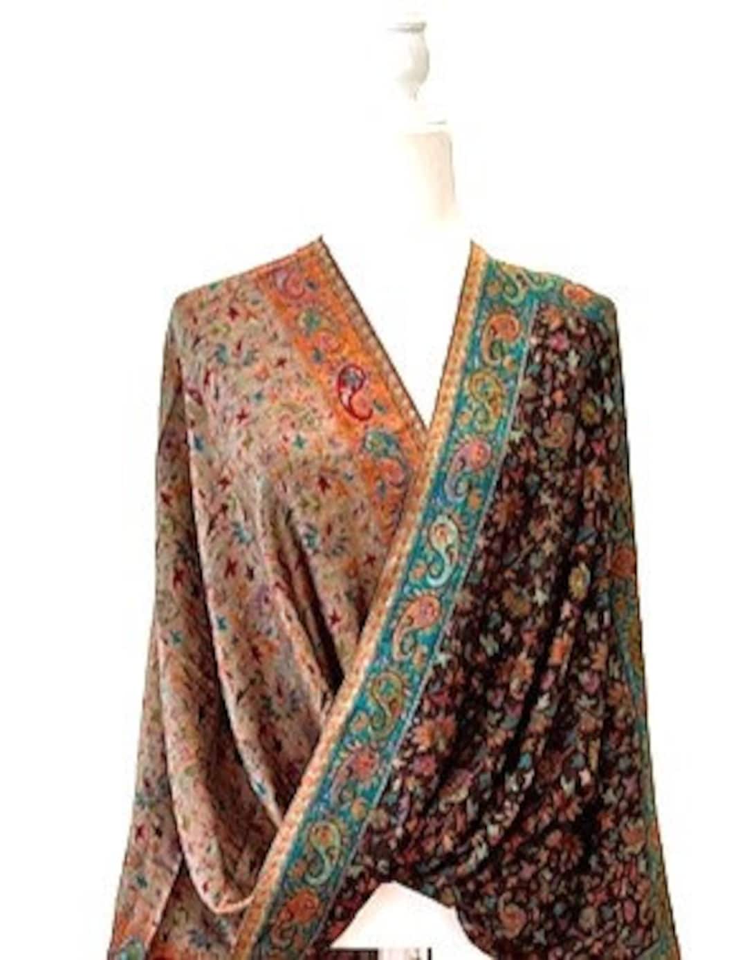 Handwoven Silk Double Sided Designer Shaw is Exceptional - Etsy
