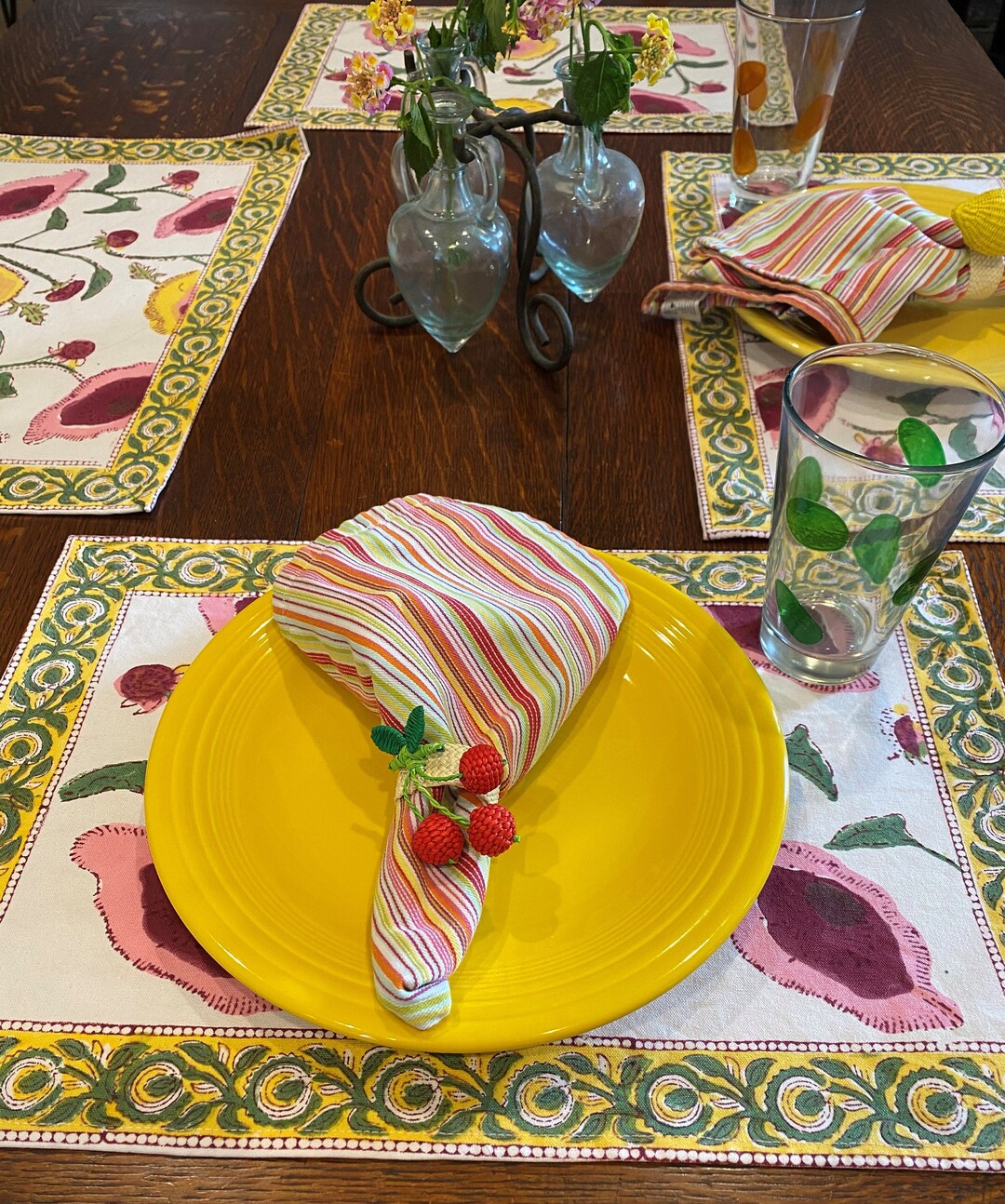 Mandalay Summer Placemats (sets of Two) - Etsy