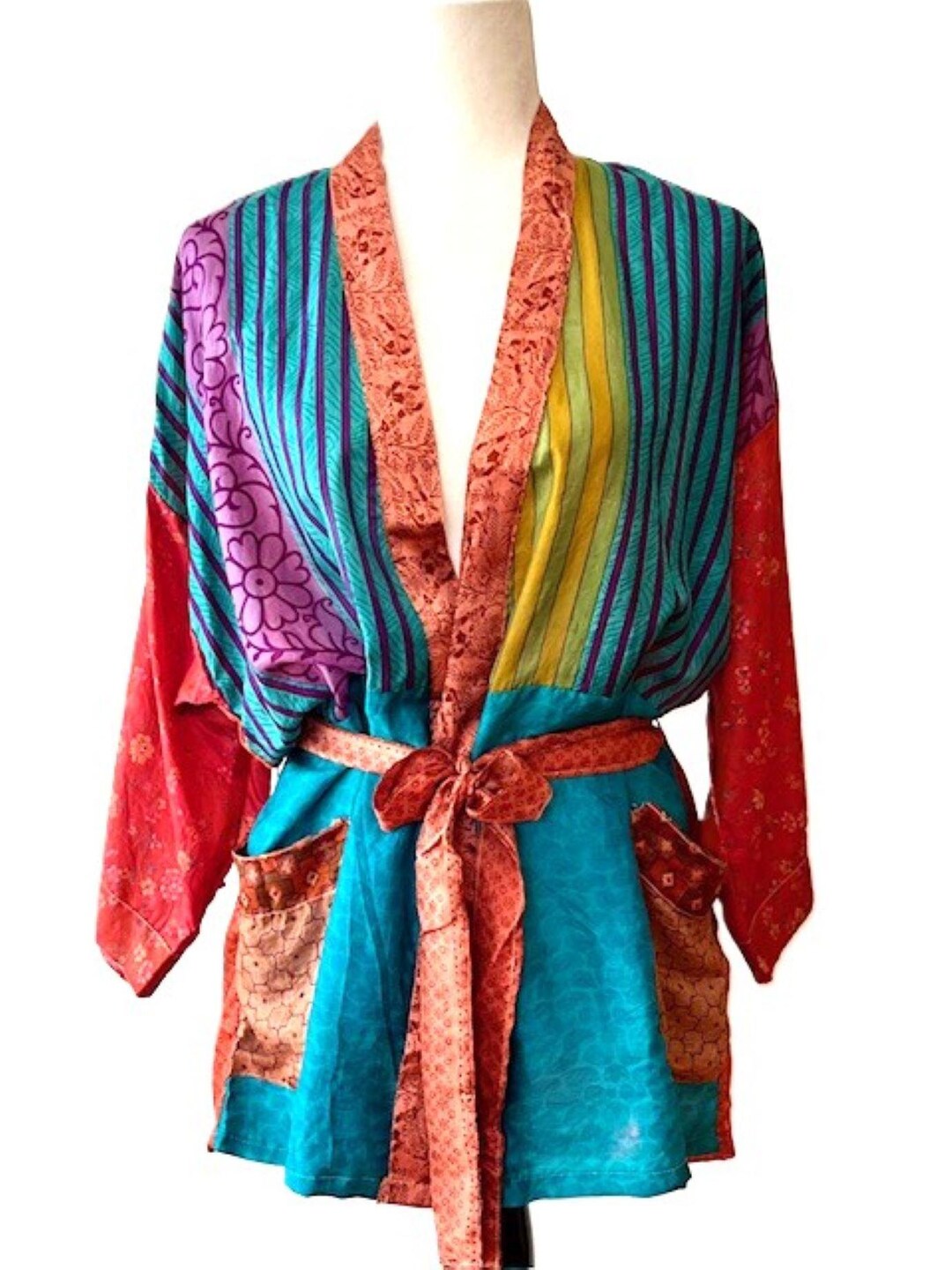 The Accessory in Demand, the Short Silk Kimono Jacket. Fashionable and ...