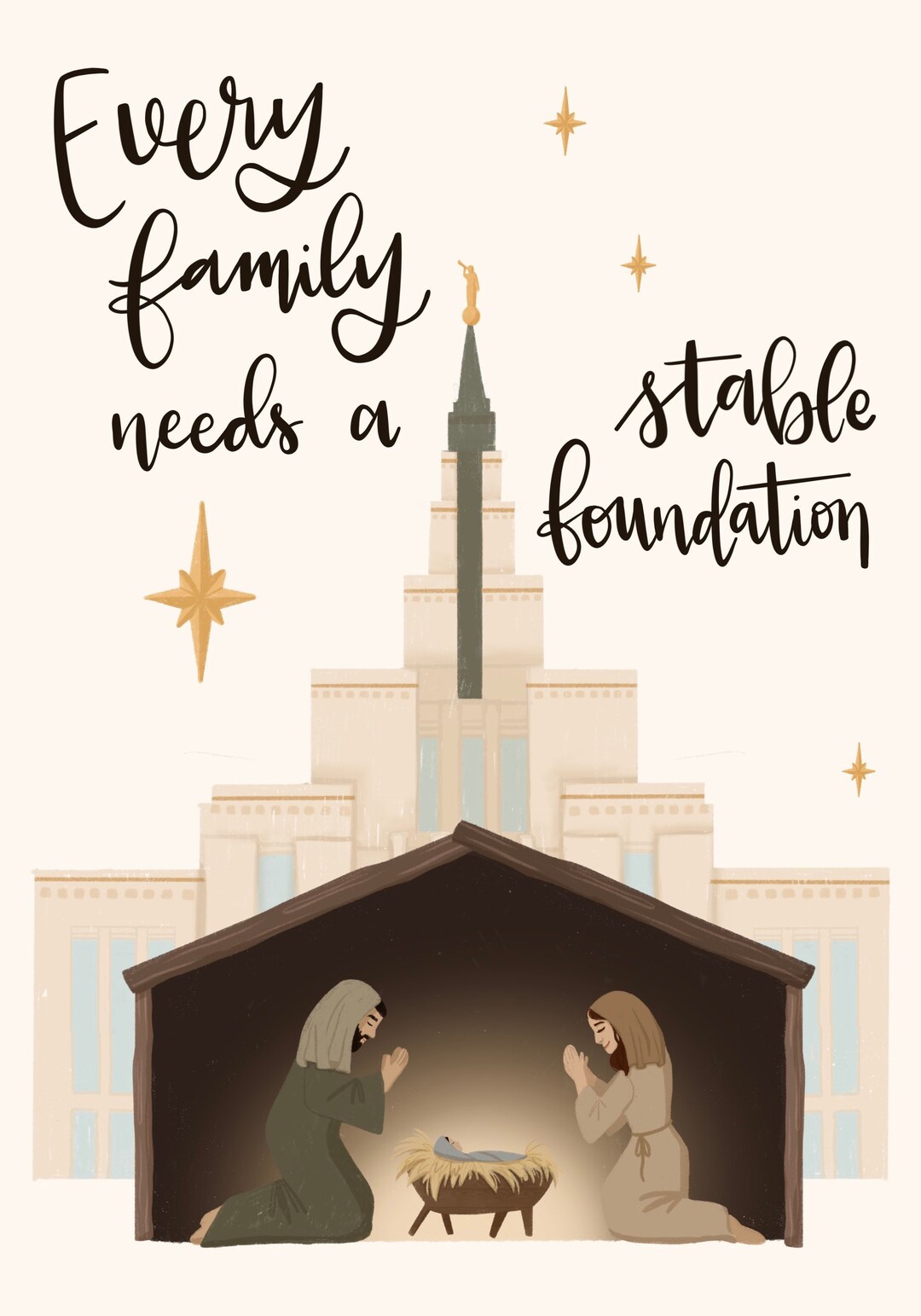 Stable Foundation Illustration - Etsy