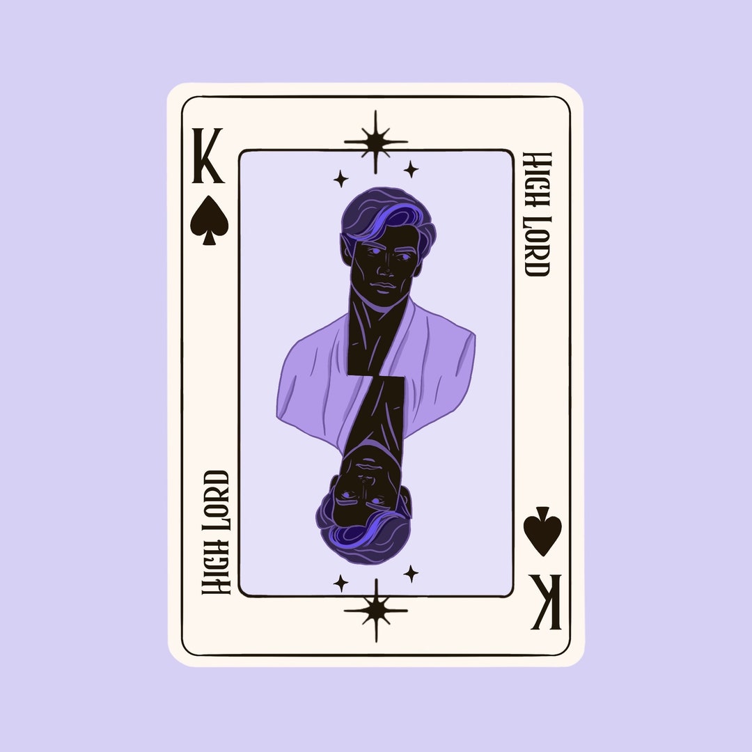 Rhysand Playing Card Sticker, Fantasy Sticker Bundle, Rhys, Feyre ...