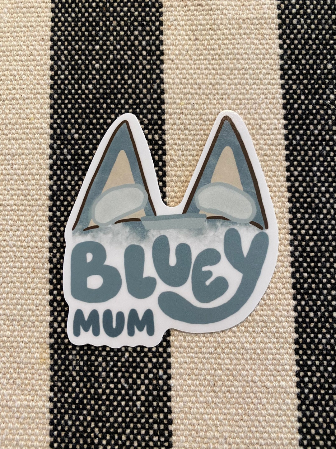 Blue Dog Mum Sticker, Bluey, Bluey Mom, Bluey Sticker - Etsy