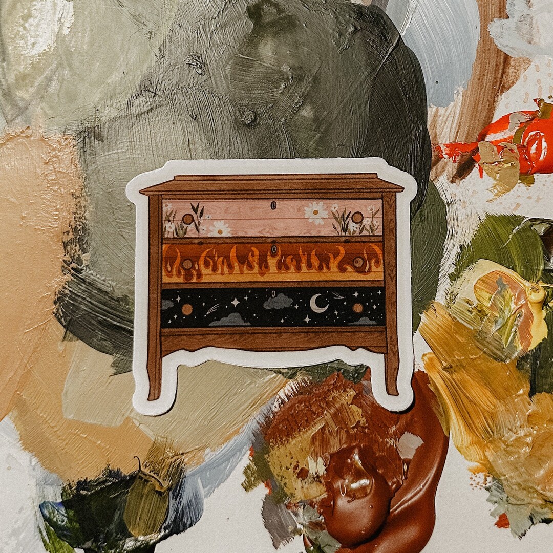 Archeron Dresser Sticker, ACOTAR, A Court of Thorns and Roses, Booktok ...