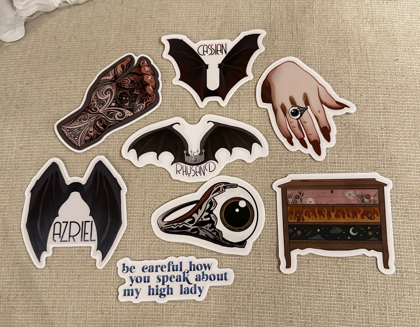 High Lady Quote Sticker, ACOTAR Merch, A Court of Thorns and Roses ...