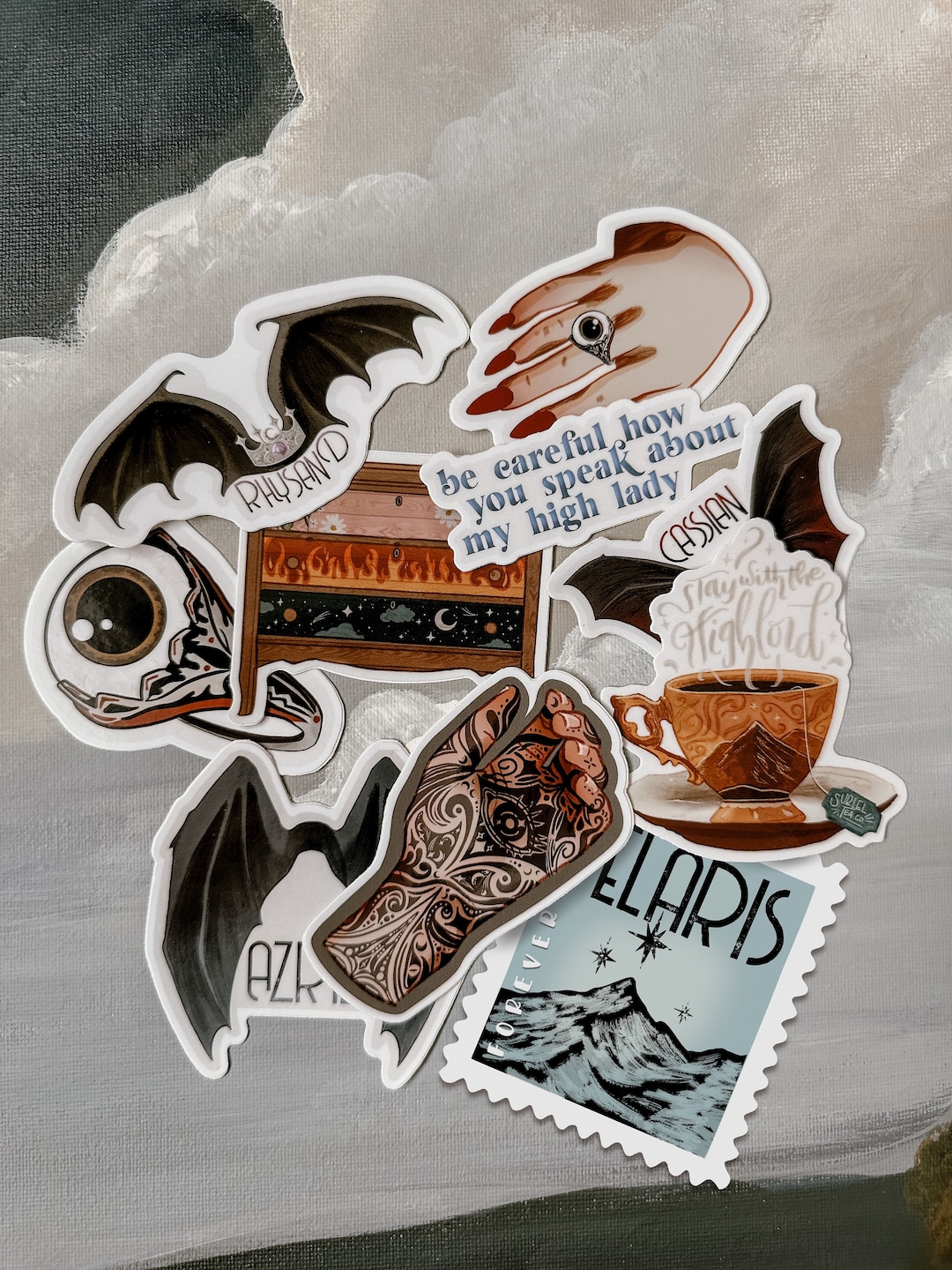ACOTAR Sticker Pack, Fantasy Sticker Bundle, Archeron Sticker, Rhysand ...