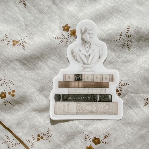 Jane Austen Sticker Mr Darcy Vinyl Sticker Pride and - Etsy