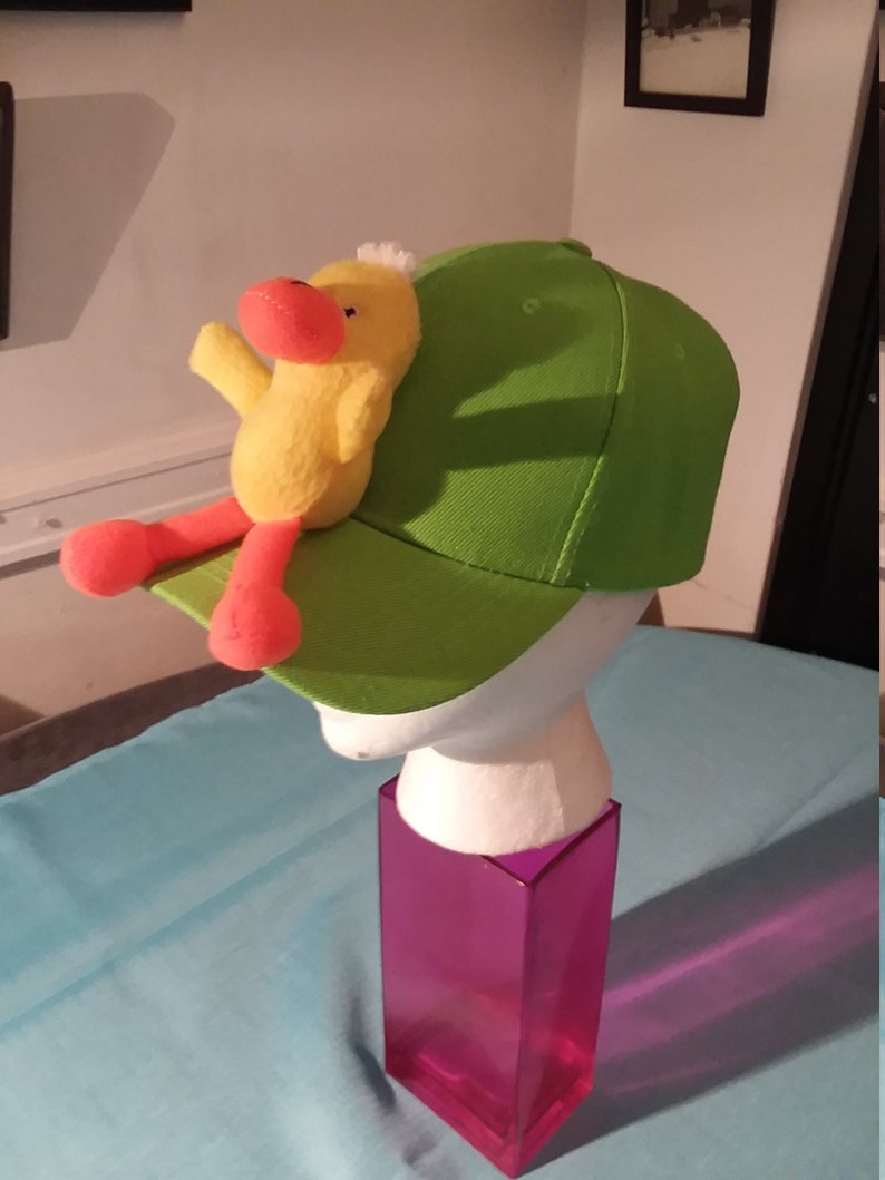 Stuffed Upcycled Baby Chick Baseball Hat, Chicken Hat, Stuffed Chicken ...