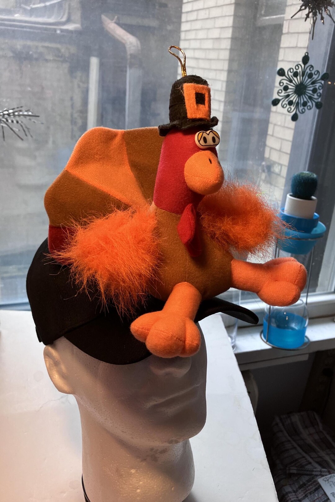 Thanksgiving Holiday Hat, Humorous Centerpiece, Thanksgiving Turkey Cap ...