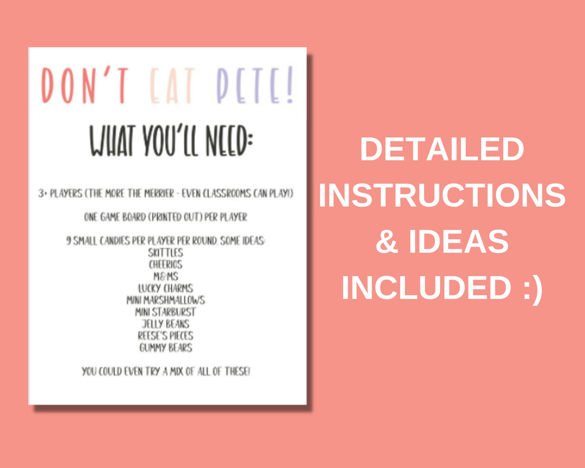 Last Minute Don’t Eat Pete! Printable Valentine’s Day Game for Kids ...