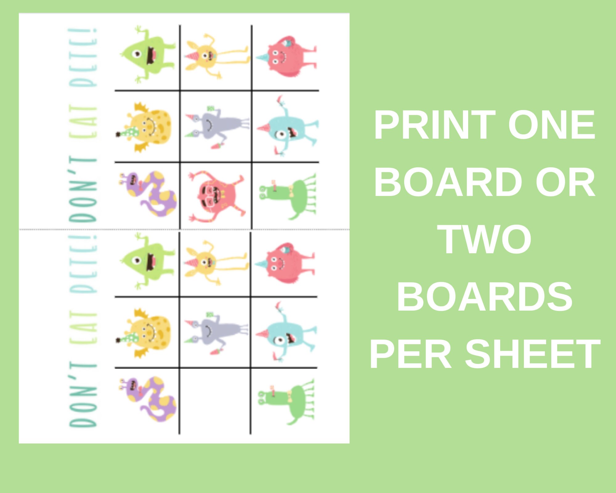 Don’t Eat Pete! Printable Game for Kids, Homeschool, Sunday School ...