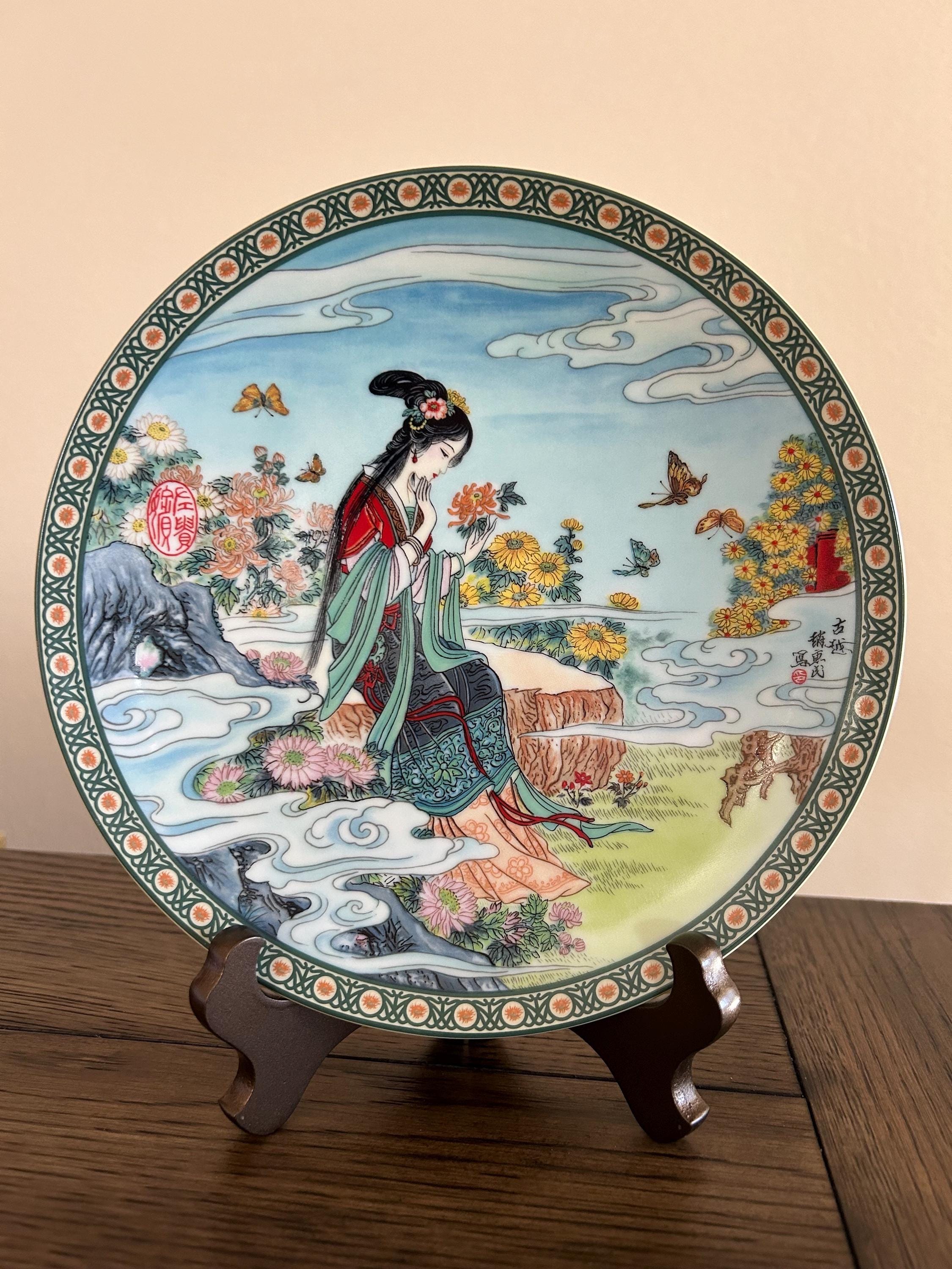 Chinese Collectible Plates by Artist Zhao Huimin - Etsy