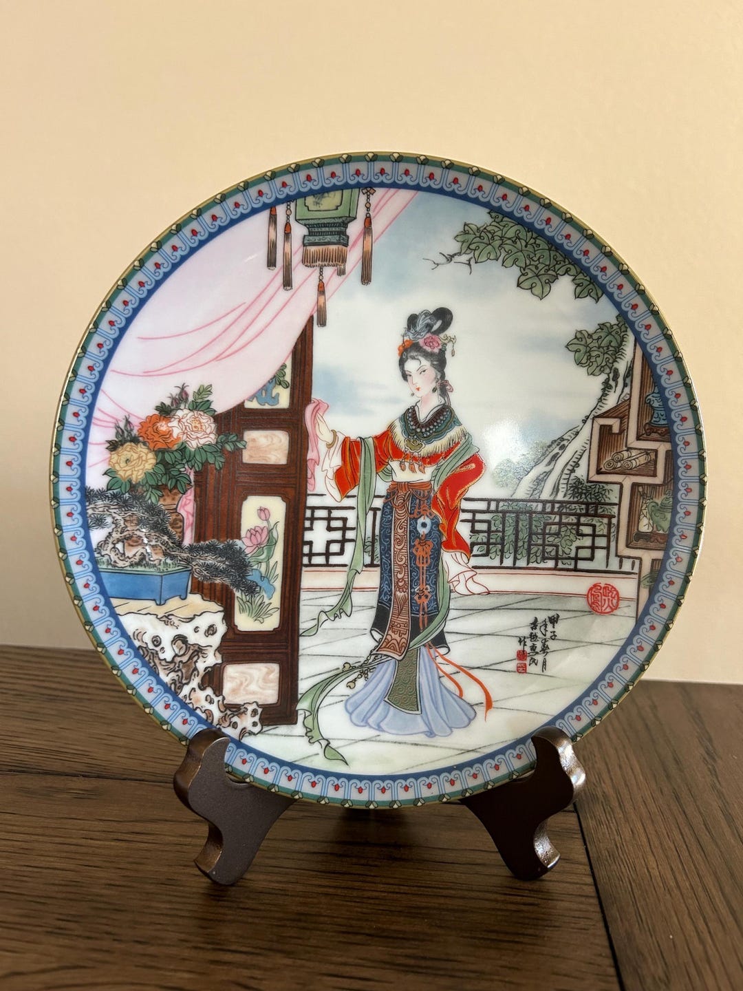 Chinese Collectible Plates by Artist Zhao Huimin - Etsy
