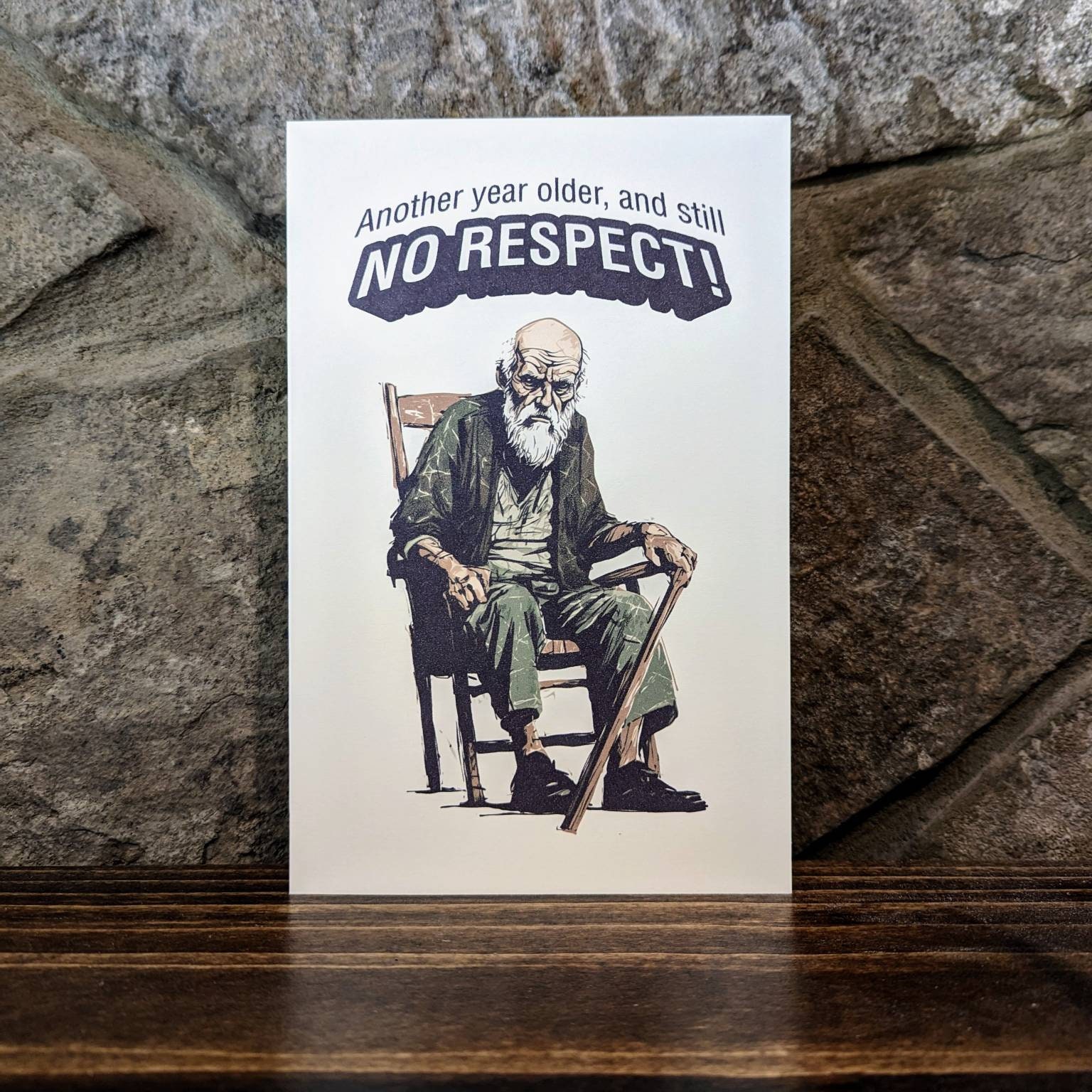 Grumpy Old Man Birthday Card - Funny and Edgy Greeting Card - Etsy