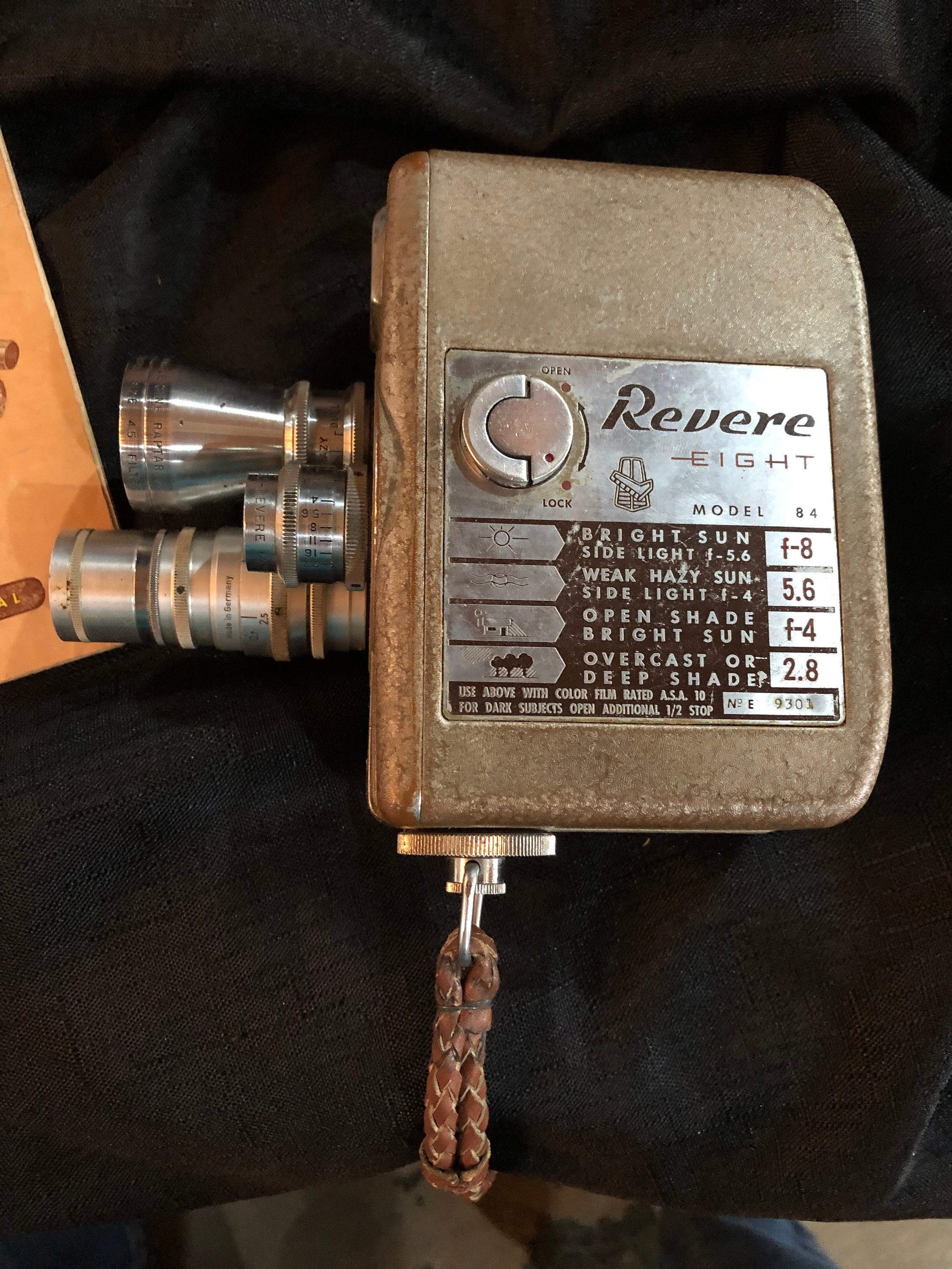 Revere Eight Model 84 Movie Camera - Etsy
