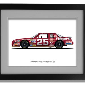 Vintage NASCAR Tim Richmond Race Car Poster for Him - Etsy