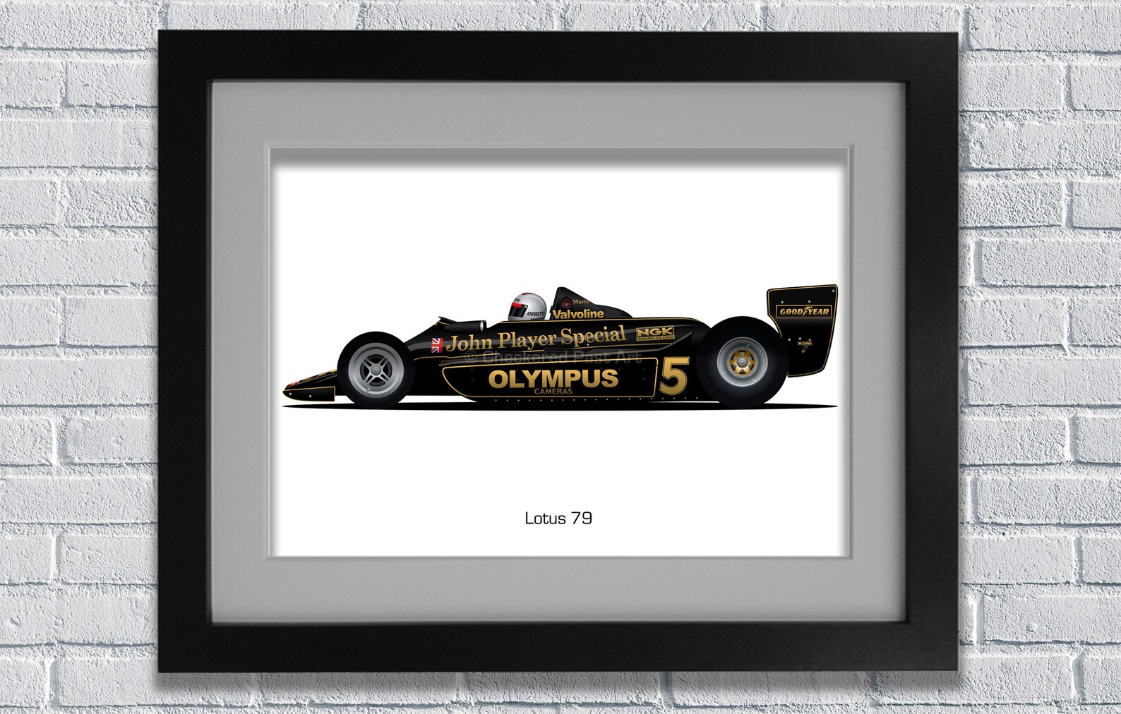 Mario Andretti Lotus 79 F1 Car Poster: 1978 Grand Prix Champion ...