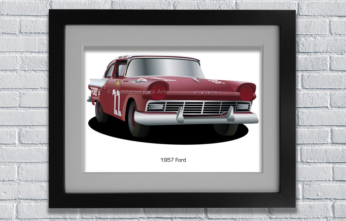 NASCAR Race Car ,transportation Decor, Retro Car Art, Automotive Decor ...