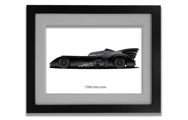 Tim Burton's 1989 Batmobile, Digital Download, Wall Art, Cinema/tv Cars ...