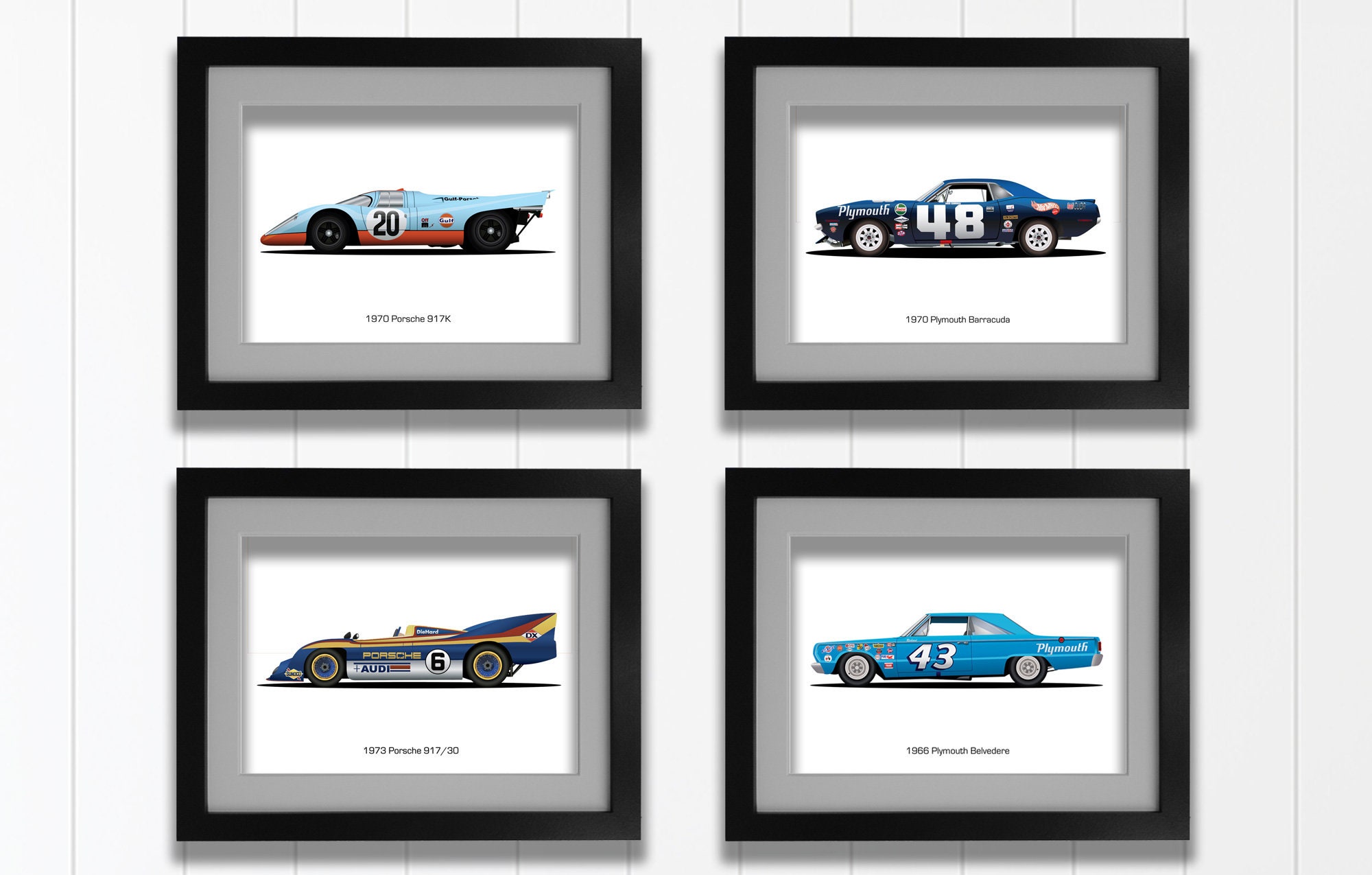 Dan Gurney NASCAR Art: Classic Race Car Illustration (digital Download ...