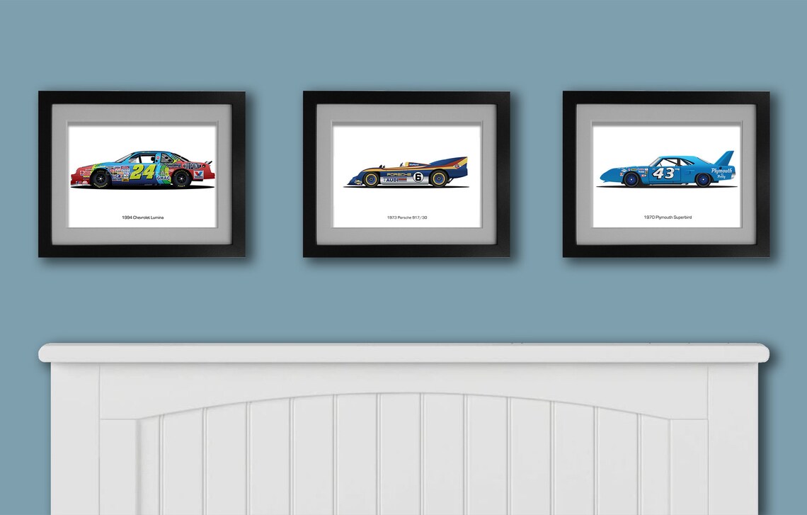 Digital Download Art Vintage Car Art Race Car Art Prints | Etsy