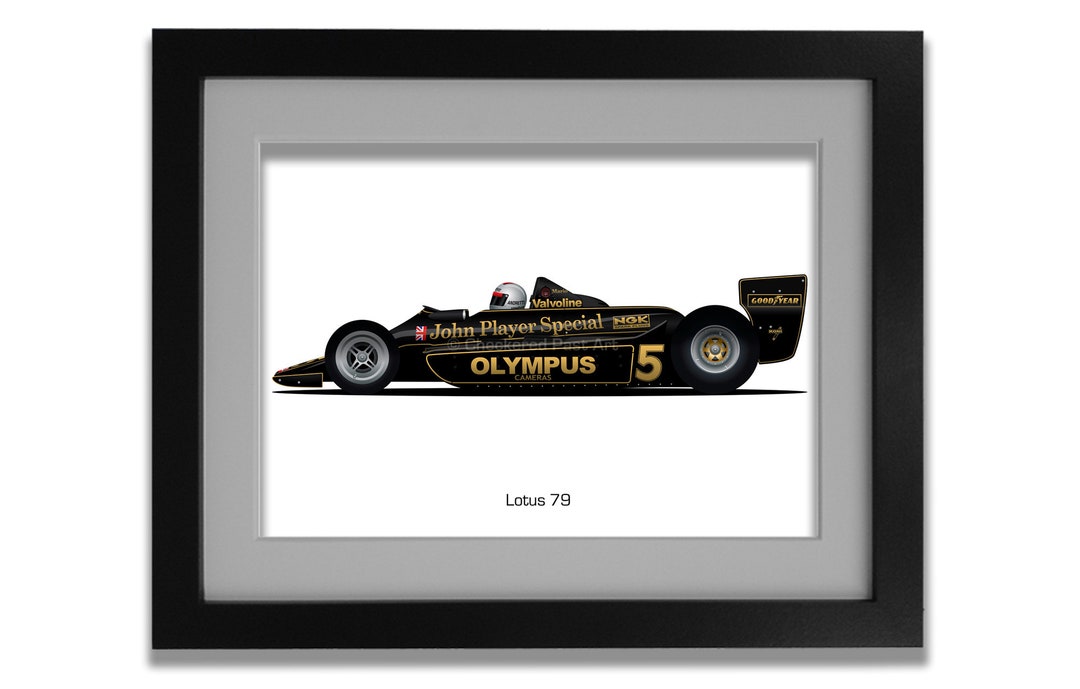 Mario Andretti Lotus 79 F1 Car Poster: 1978 Grand Prix Champion ...