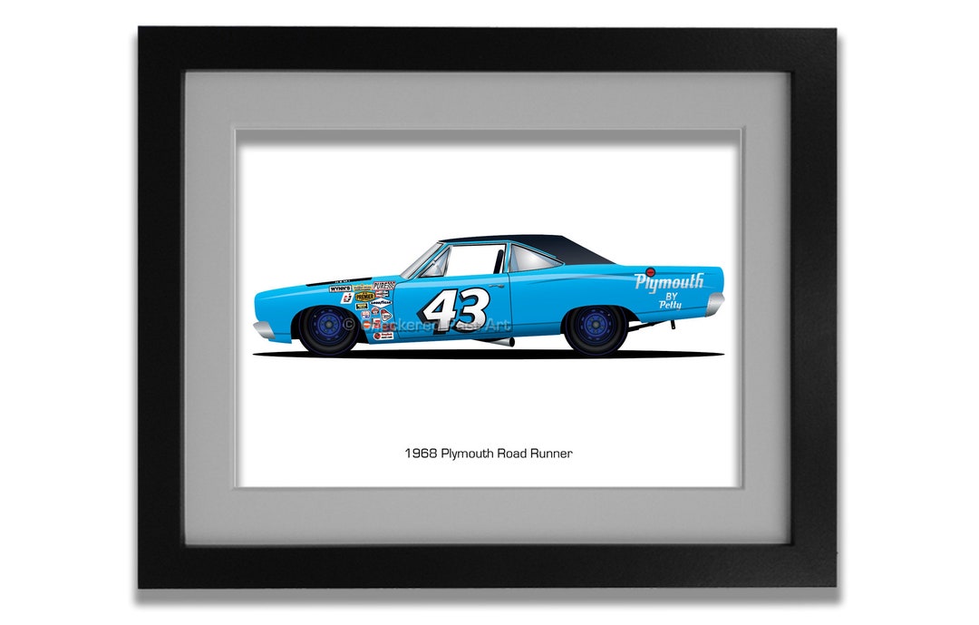 Richard Petty, Printable, NASCAR Poster, NASCAR Wall Art, NASCAR Racing ...
