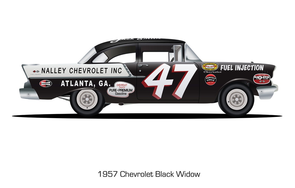 Wall Art NASCAR Vintage Car Classic Car Art Art Print - Etsy