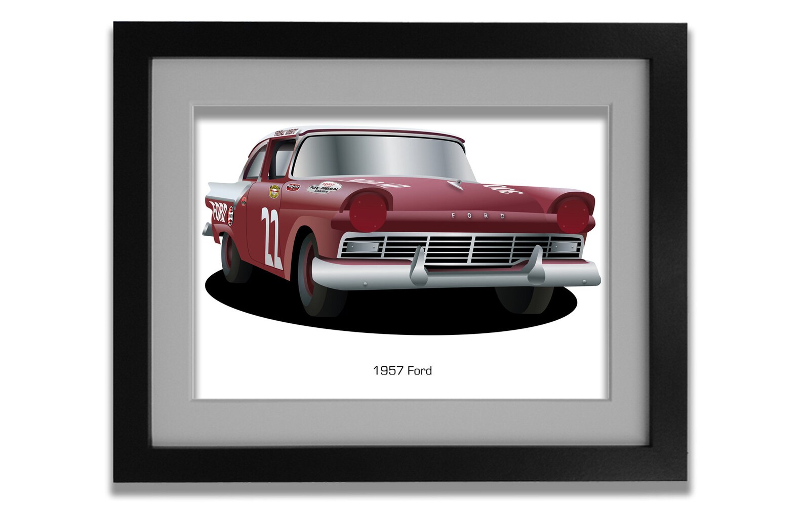 NASCAR Race Car transportation Decor Retro Car Art - Etsy