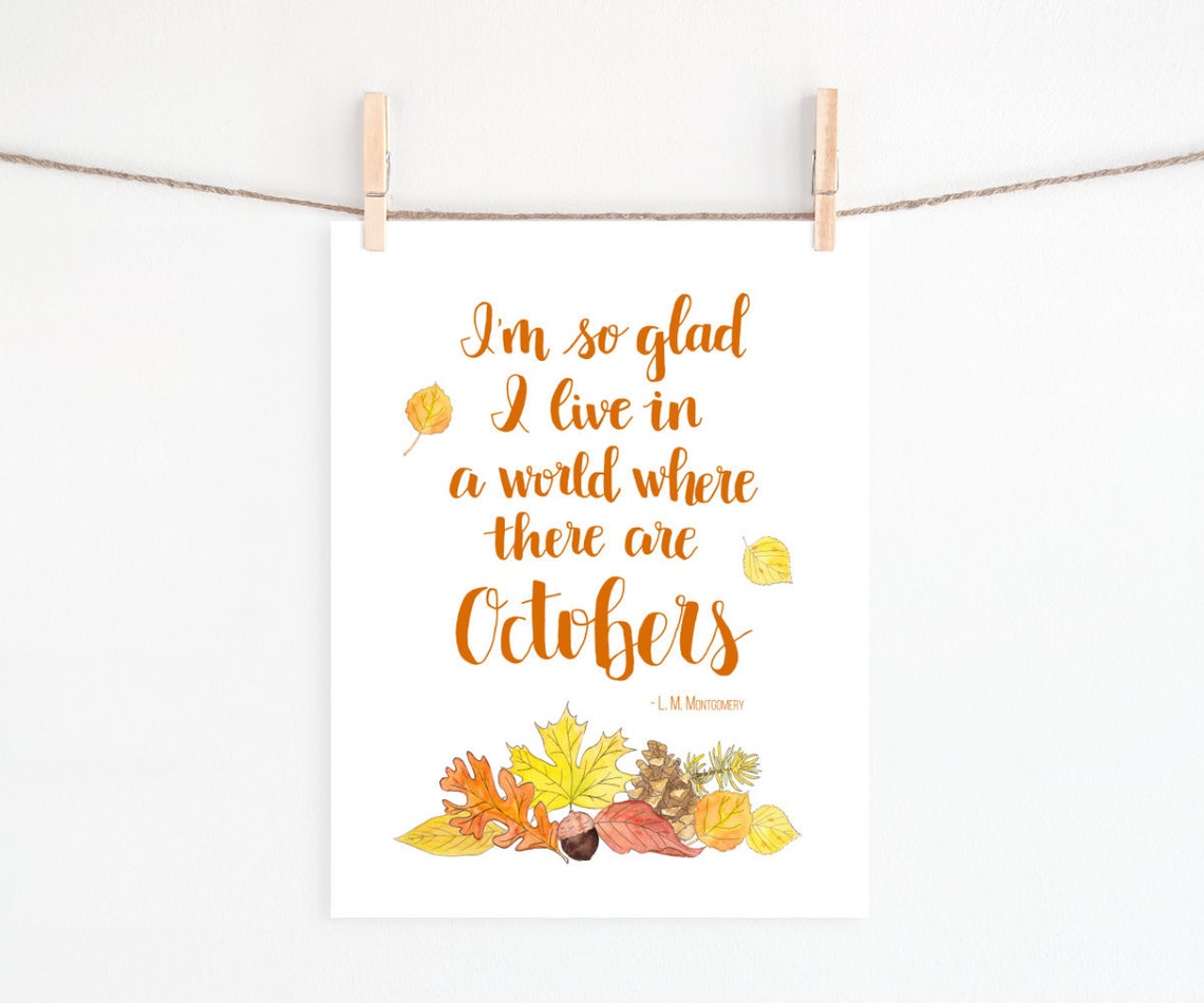 Anne of Green Gables Calligraphy Watercolor Artwork | Wall Decor ...