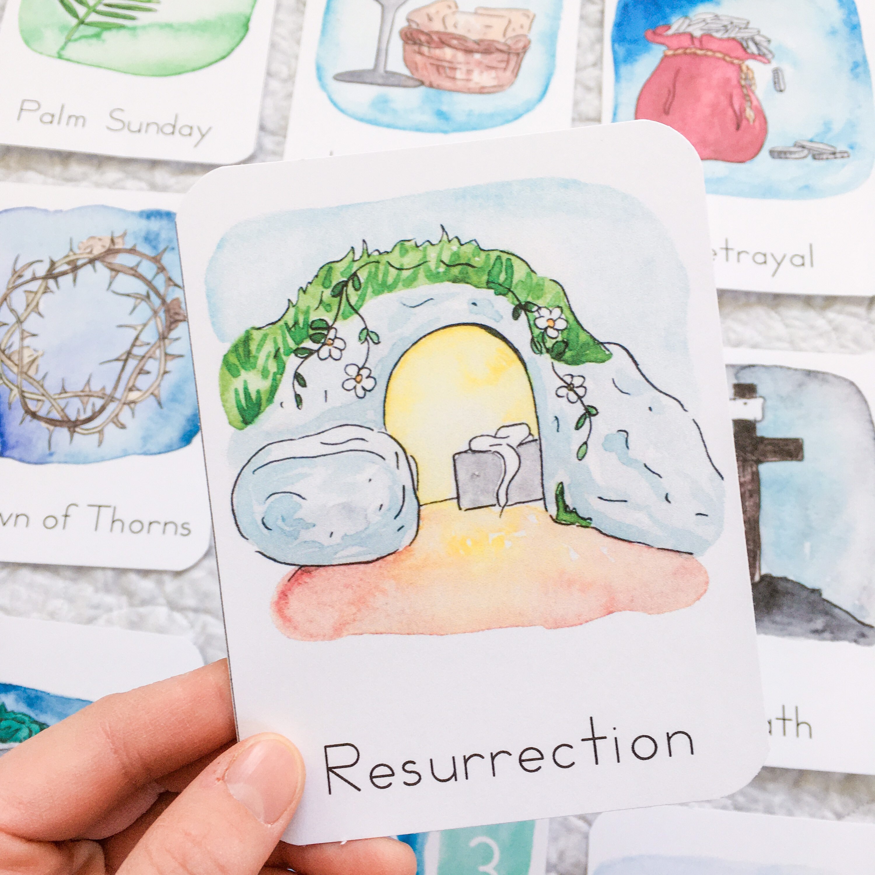 Easter Story Cards | Etsy