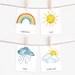 Weather 3 Part Cards | Printables - Etsy