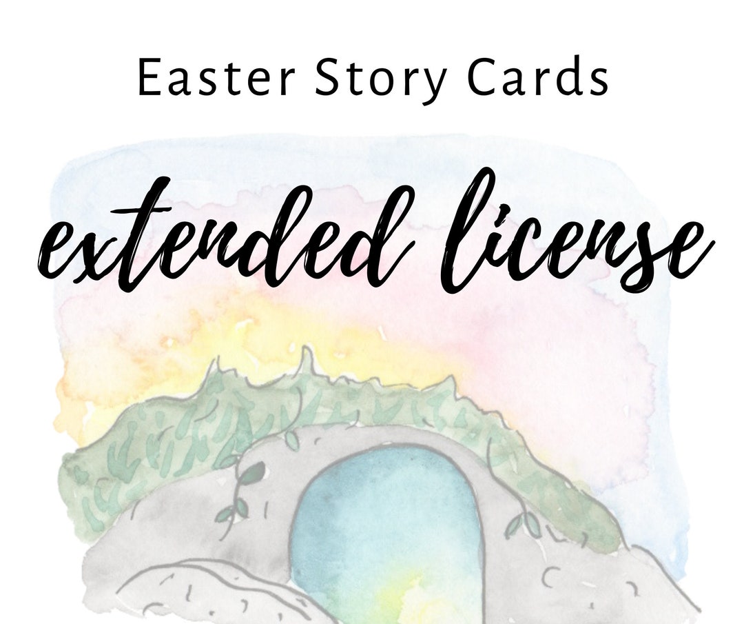Extended License: Easter Story Cards - Etsy