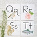 Watercolor Nature Alphabet Banner Classroom Decor - Etsy