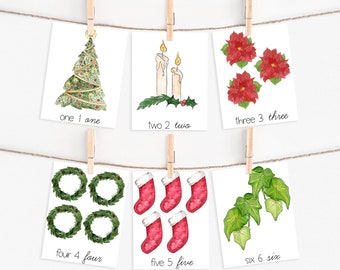 Christmas Cookies Counting Clip Cards. Printable Montessori Materials ...