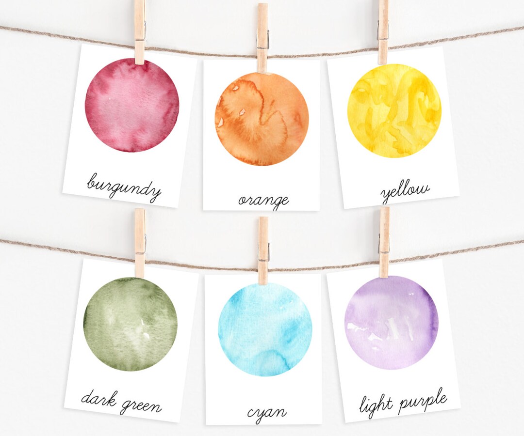 Colors 3 Part Cards Homeschool Montessori Early Years Learning ...