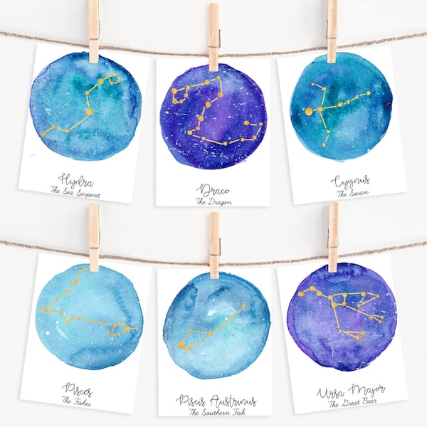 Montessori Constellation Cards - Etsy