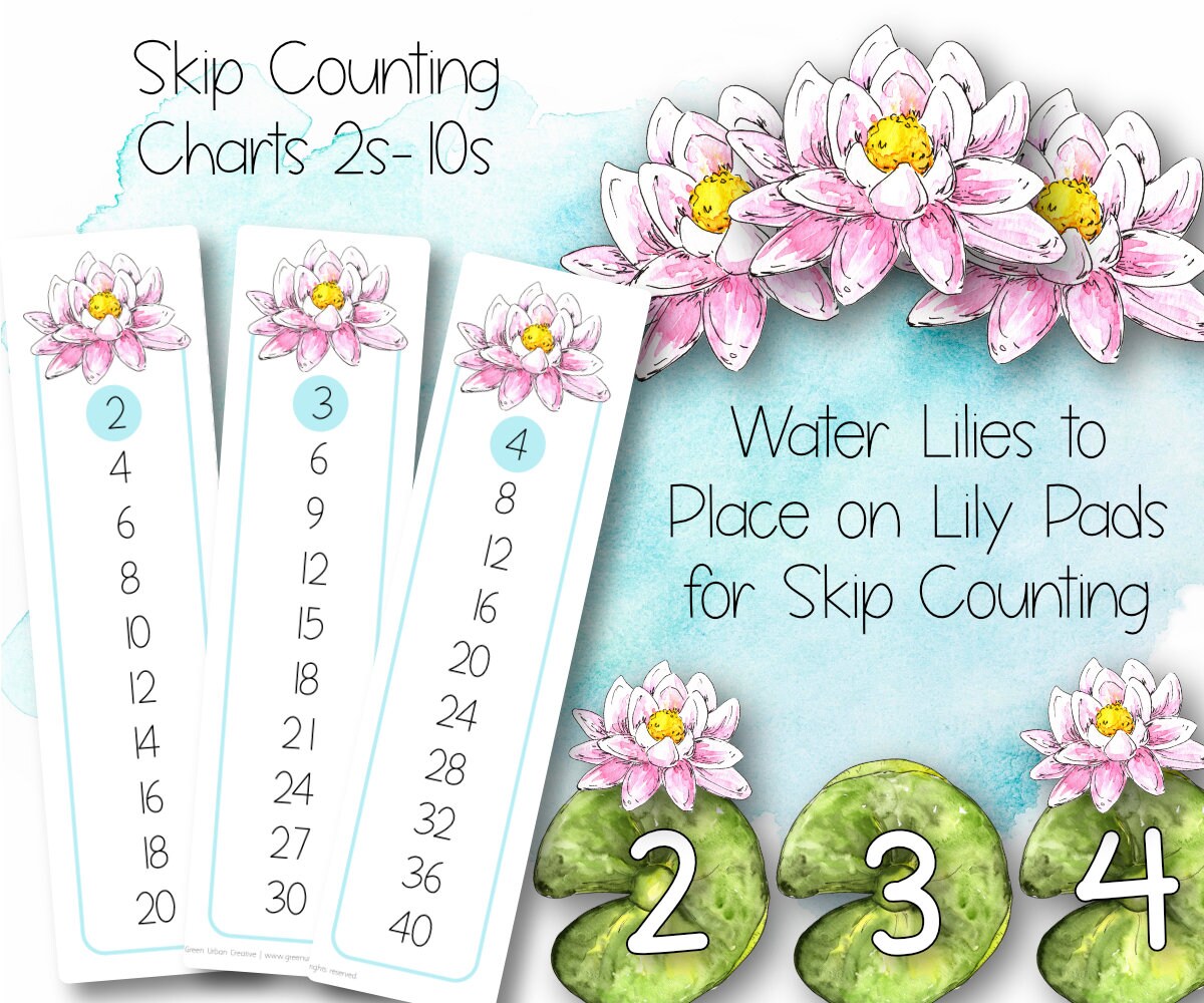 Lily Pad Number Line, Interactive Play Based Math Learning Activity ...