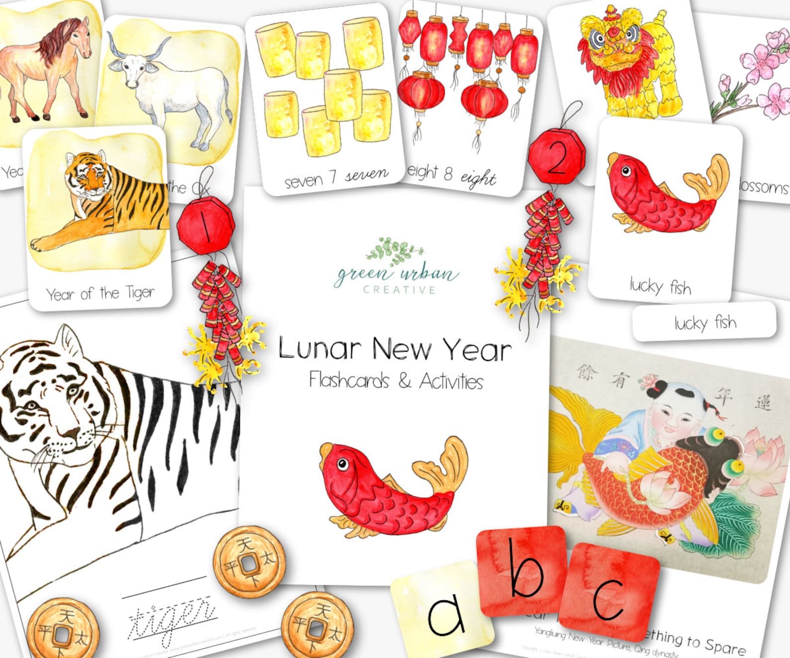 Lunar New Year Collection Printable - Etsy