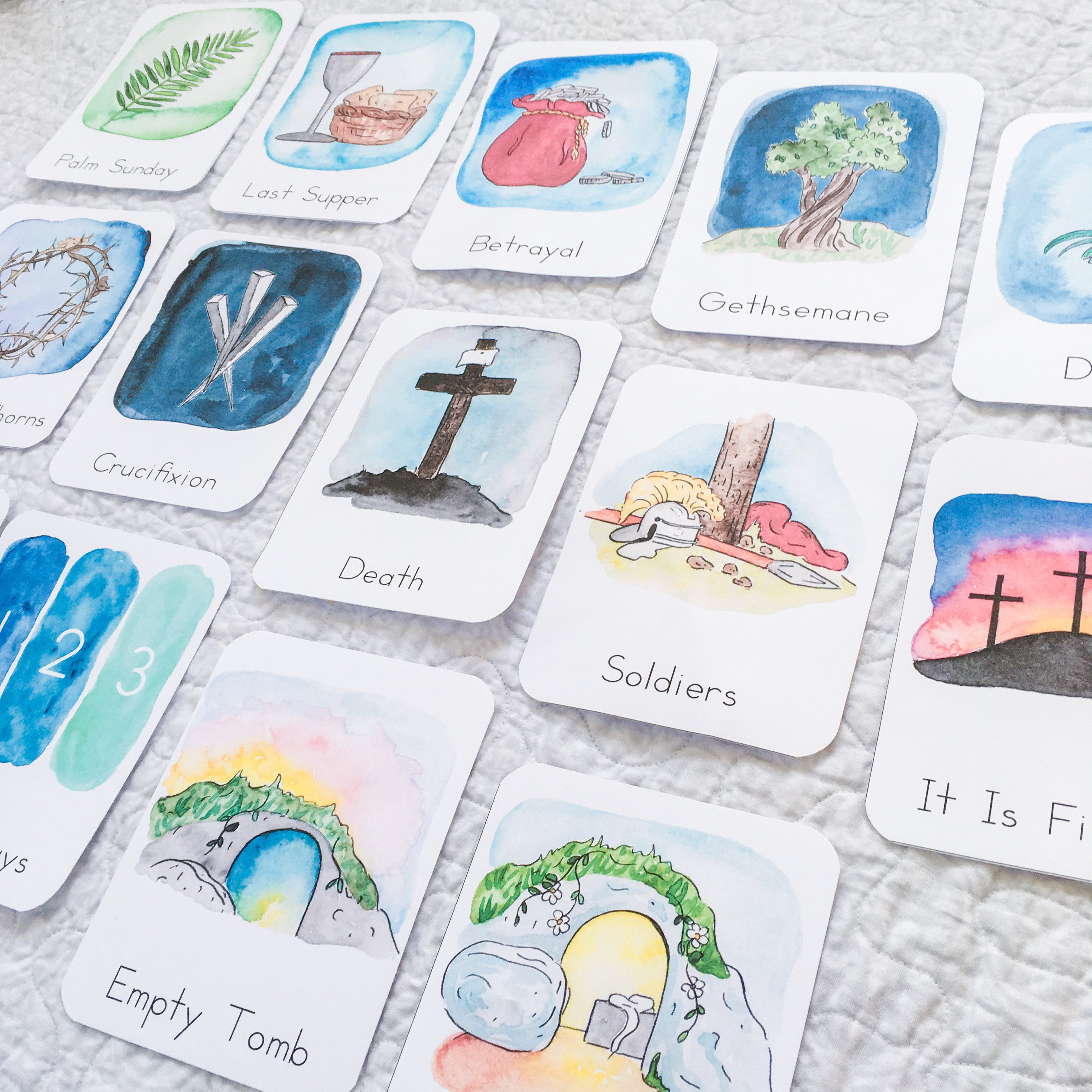 Easter Story Cards | Etsy