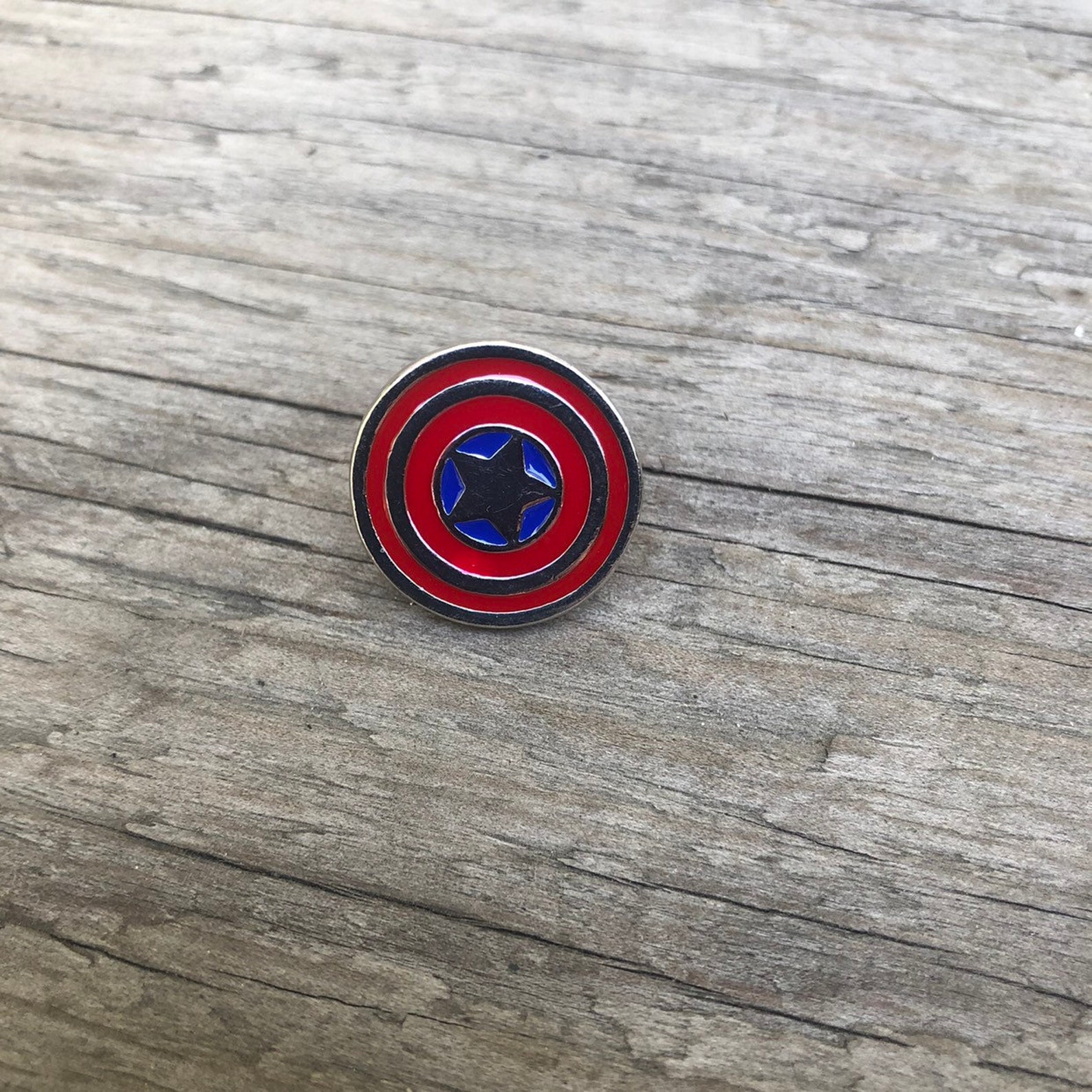 Captain America Shield Pin | Etsy