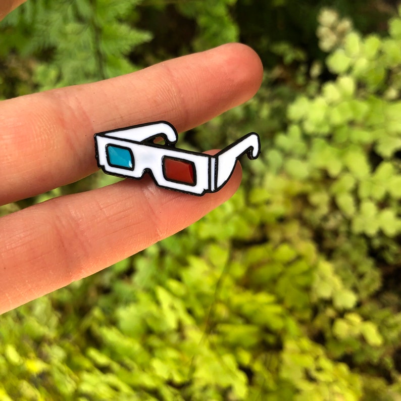 3D Glasses Enamel Pin Pin Collection Hard Enamel Pin - Etsy