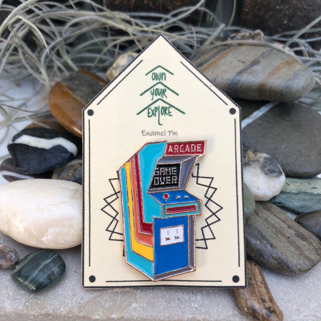 Retro Themed Vintage Game Console Pin, Hard Enamel Pin, 90's Gaming ...
