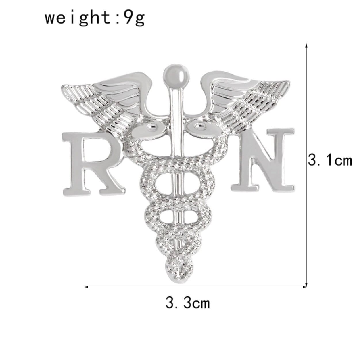 Registered Nurse RN Symbol Emblem Caduceus Pin Hard Enamel | Etsy