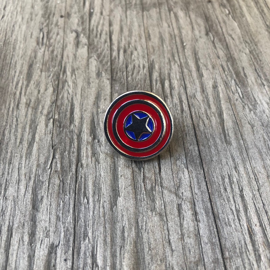 Captain America Shield Pin | Etsy