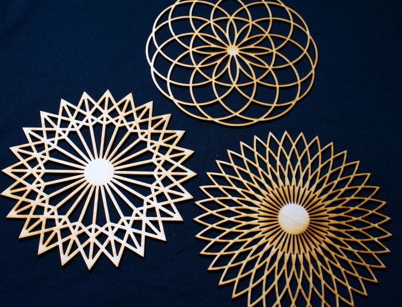 Sacred Geometry Wall Art Torus Asanoha Pattern Torus - Etsy