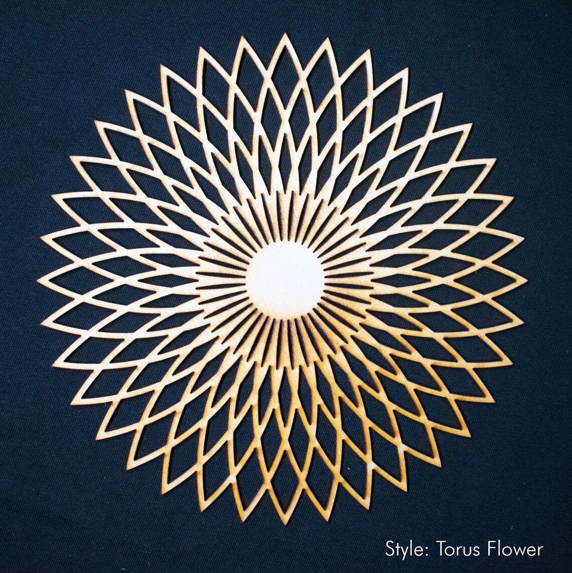 Sacred Geometry Wall Art Torus Asanoha Pattern Torus - Etsy