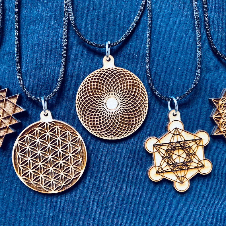 Sacred Geometry Necklaces, Geometric Pendants, Meditation Pendant ...