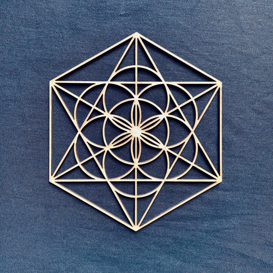 Seed of Life Wall Art, Wood Seed of Life, Geometric Wall Art, Sacred ...