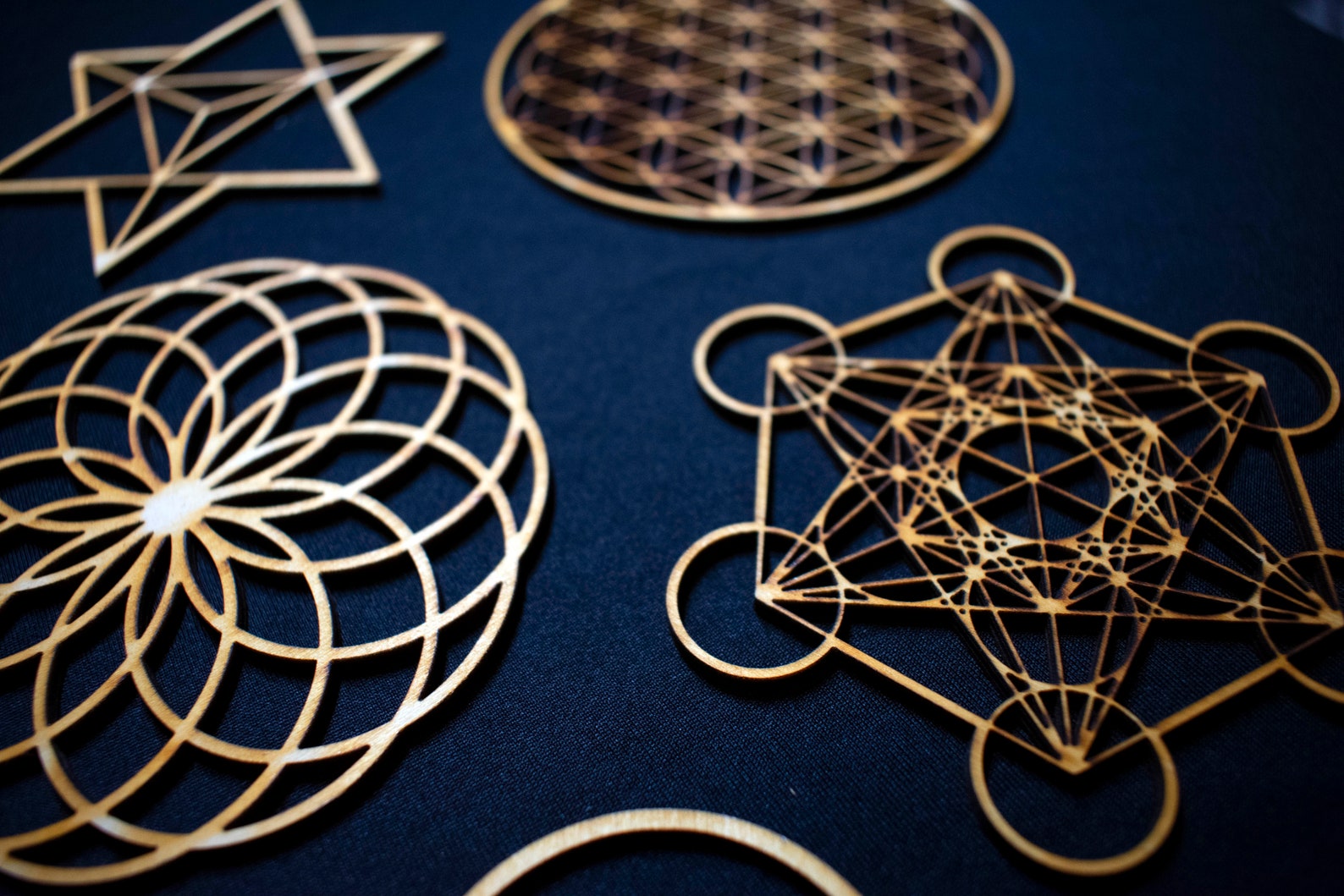 Sacred Geometry Ornament Set Seed of Life Flower of Life | Etsy